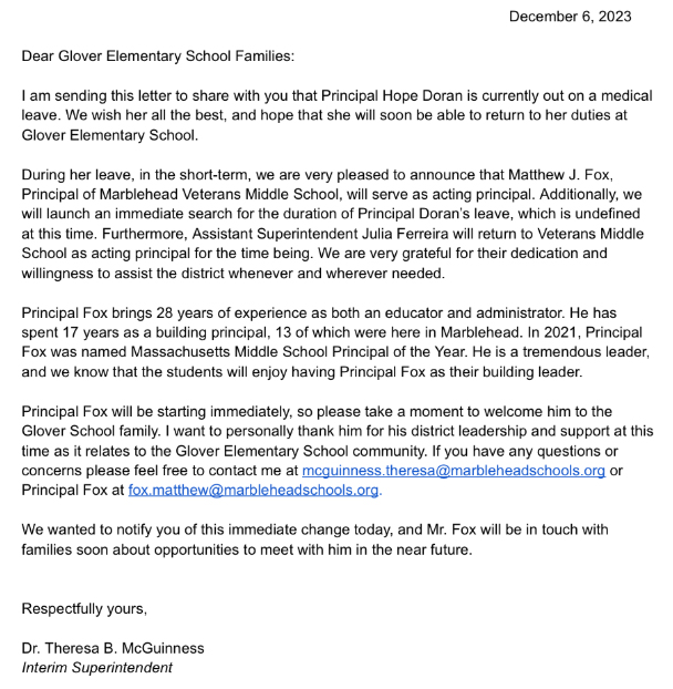 Staff Members on Administrative Leave, Leadership Changes, & Review of ... Staff Members on Administrative Leave, Leadership Changes, & Review of ...